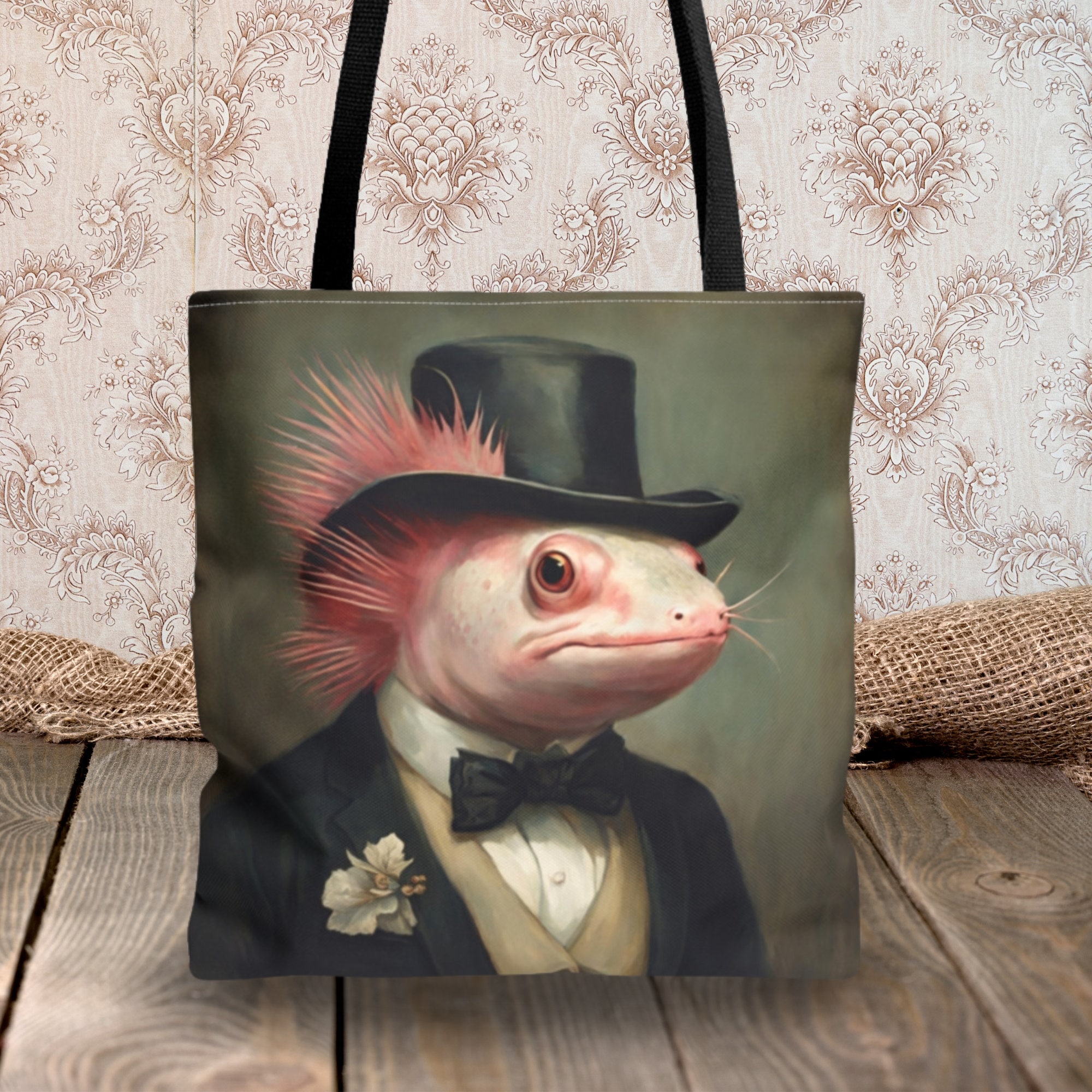 Axolotl Aristocracy Tote Bag - Etsy