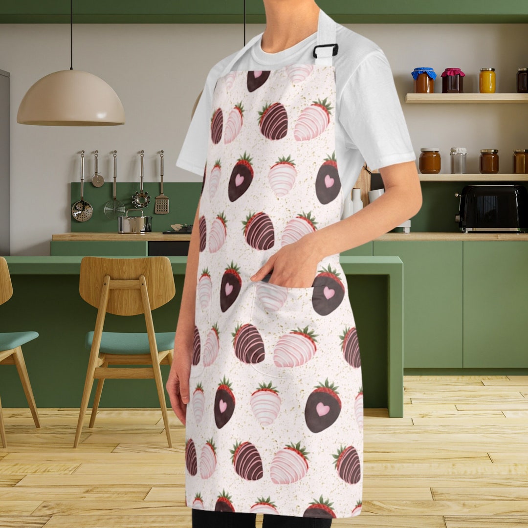 Chocolate Strawberries Apron - Etsy