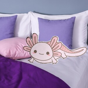 Pink Axolotl Pillow - Etsy