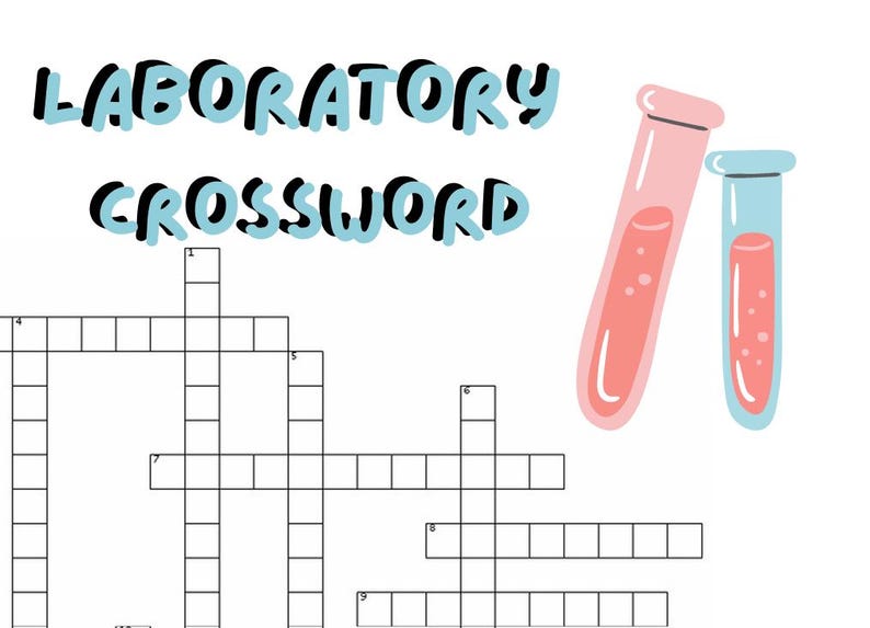 Hospital or Clinic Laboratory BINGO and CROSSWORD - Etsy