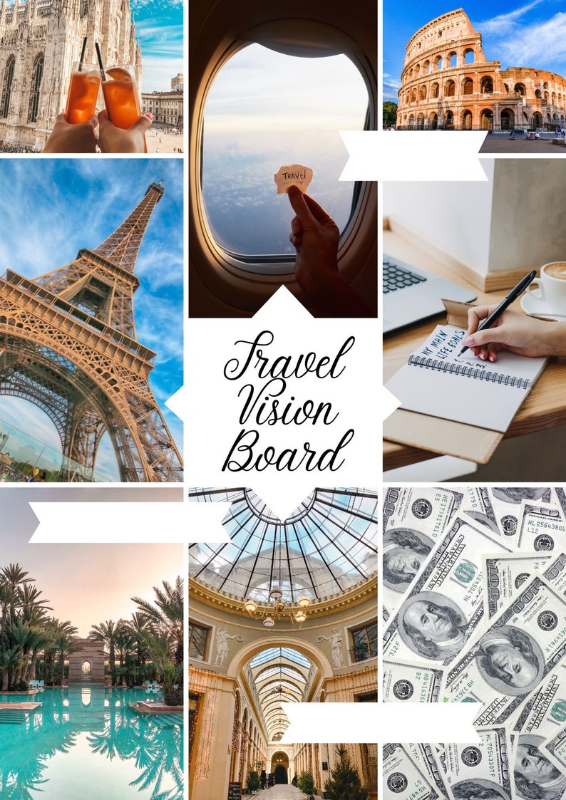 Travel Vision Board - Etsy