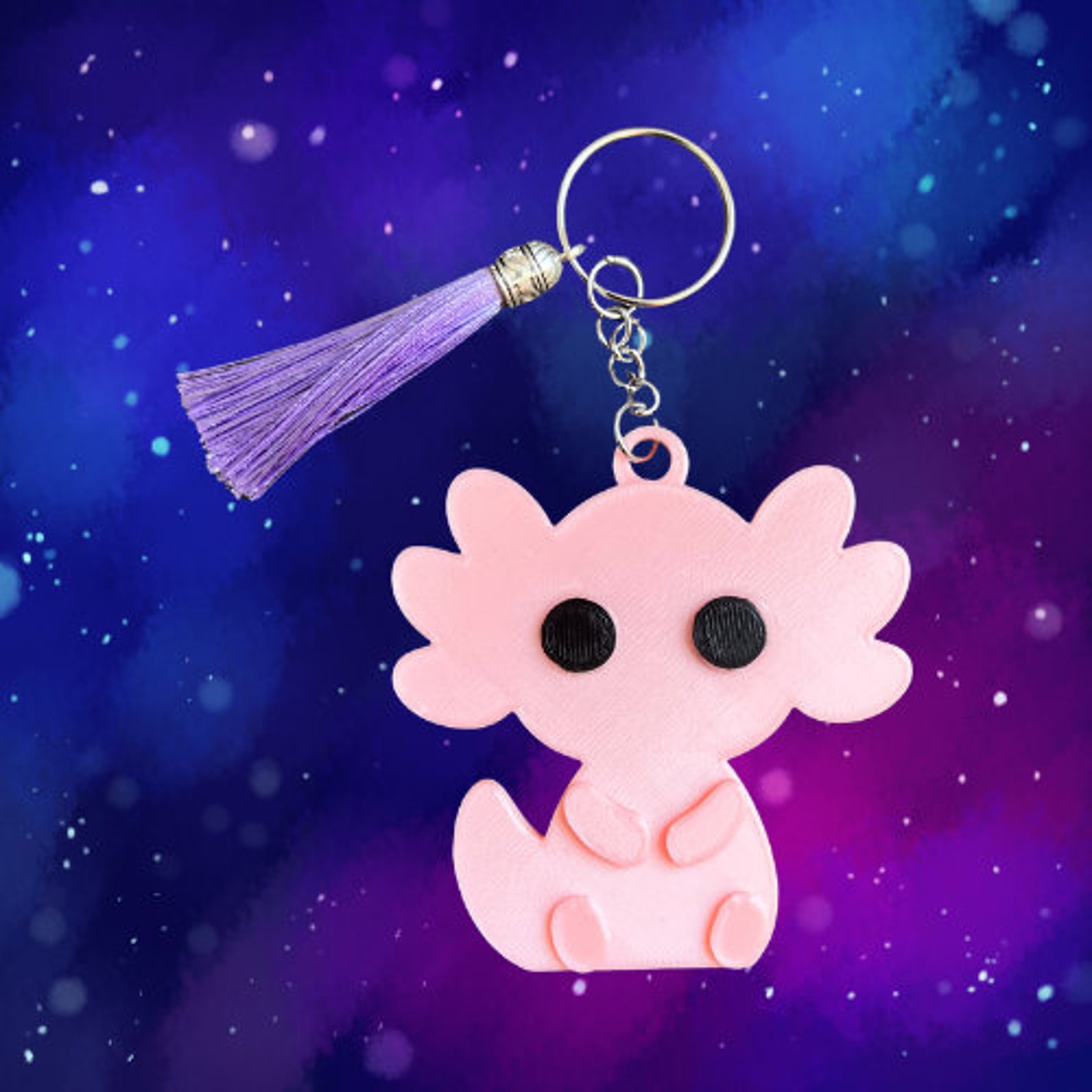 Cute Axolotl Keychain Kawaii Backpack Accessory Charm Purse Axolotl ...