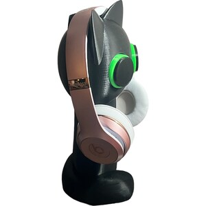 Cute Black Cat Headphone Stand | Kawaii | Cute Office Decor | Gaming ...