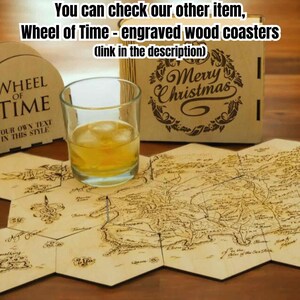 Wheel of Time Westlands Map Wall Decoration Laser Engraved Plywood Wall ...