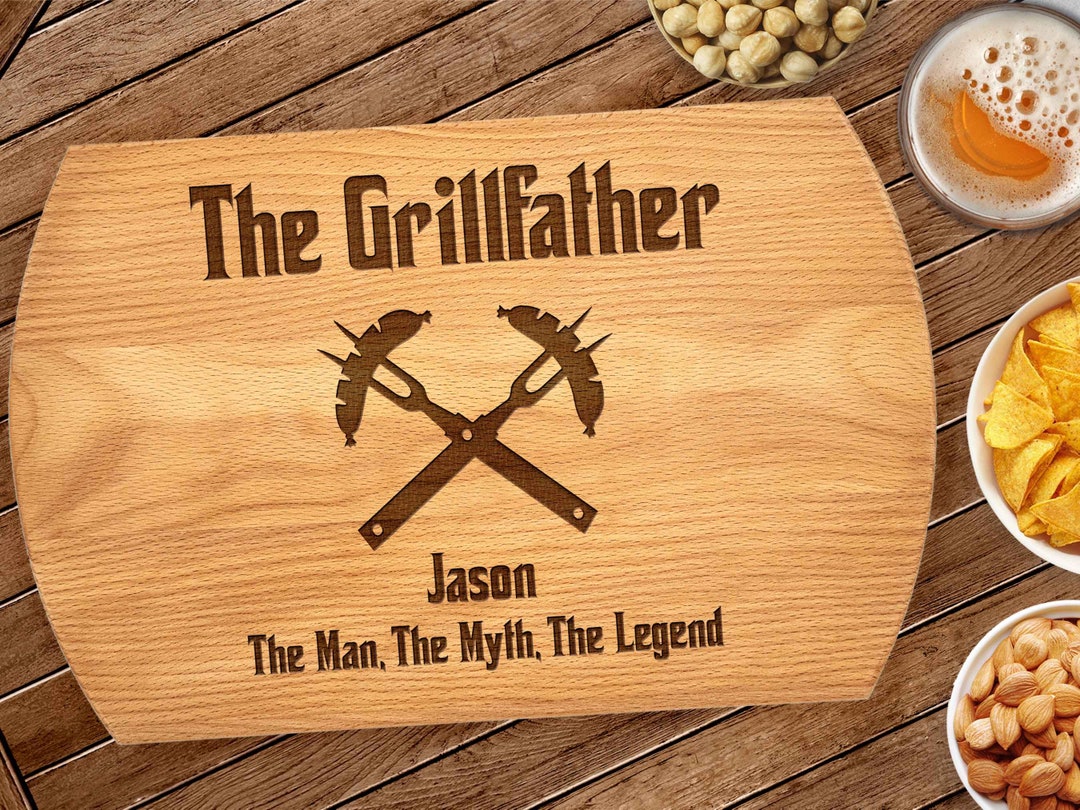 Personalized 'the Grillfather' With Custom Name - 7 Styles Grill Gift ...