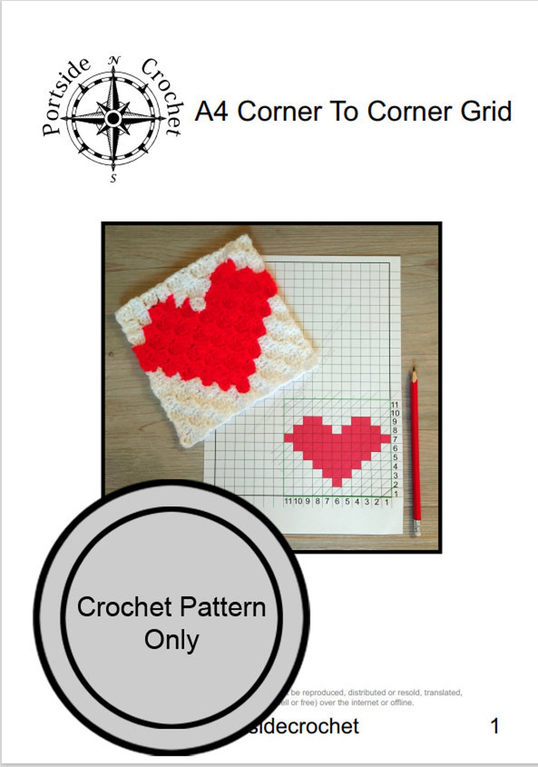 Corner to Corner Crochet Charts - Etsy