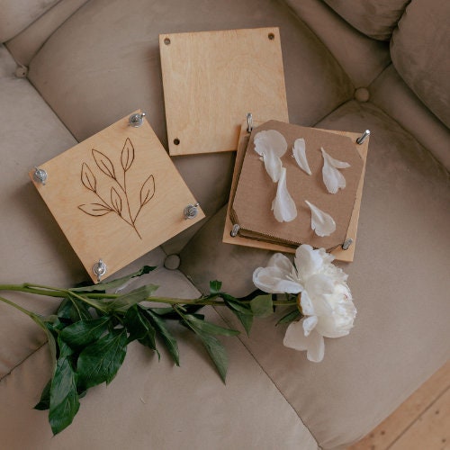 Mini Flower Pressing Kit, DIY Flower Pressing Kit, Plant Press Kit, DIY ...