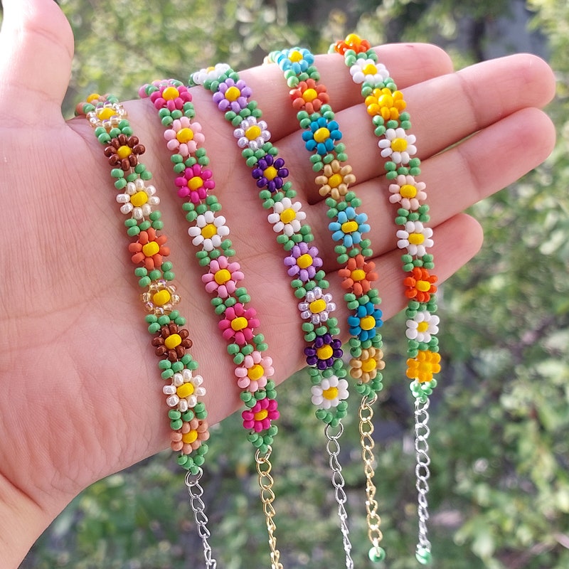 Daisy Bracelet - Etsy
