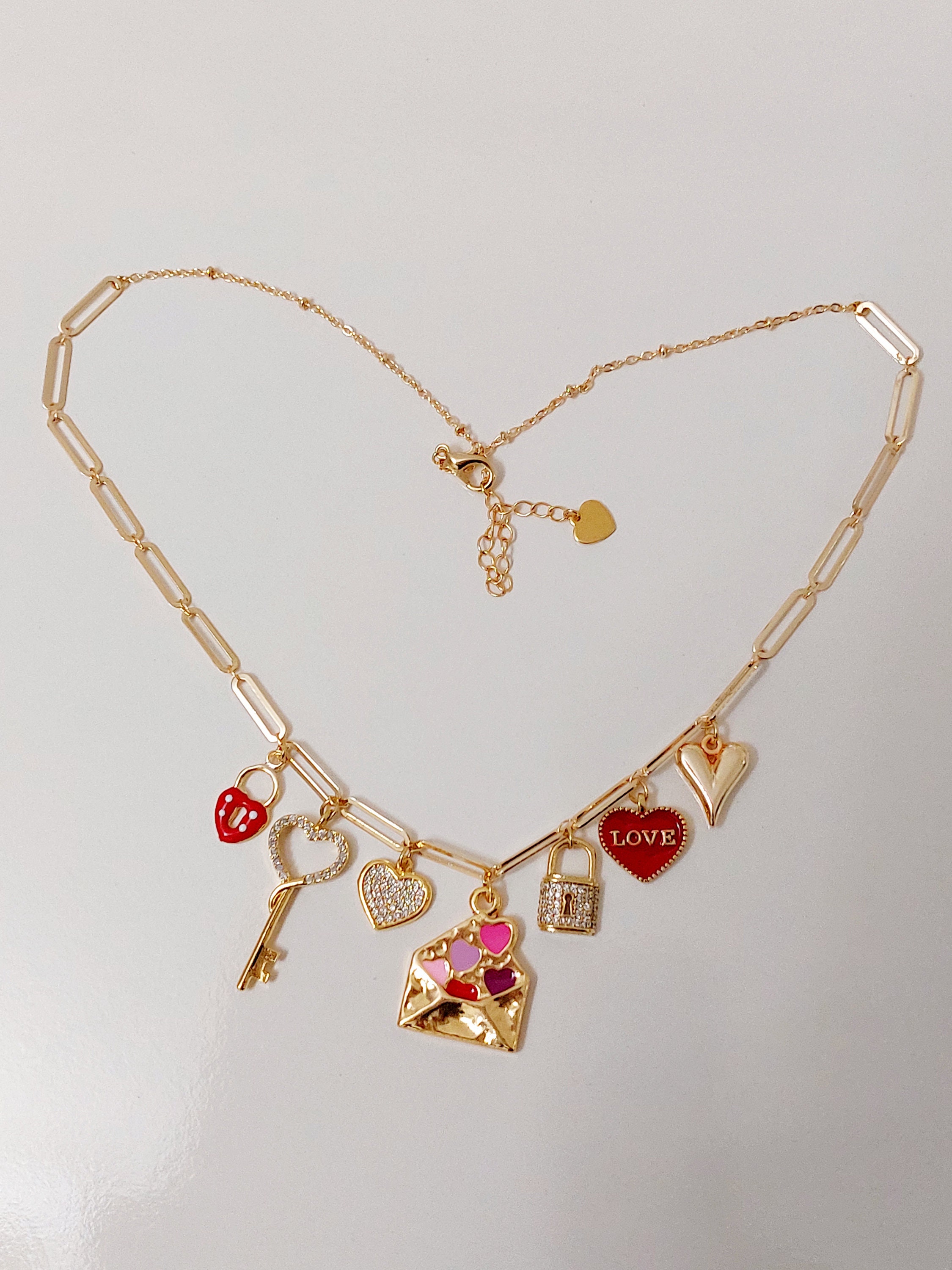 Design Your Own Neclace, Custom Charm Necklace Gift Chunky Charm ...