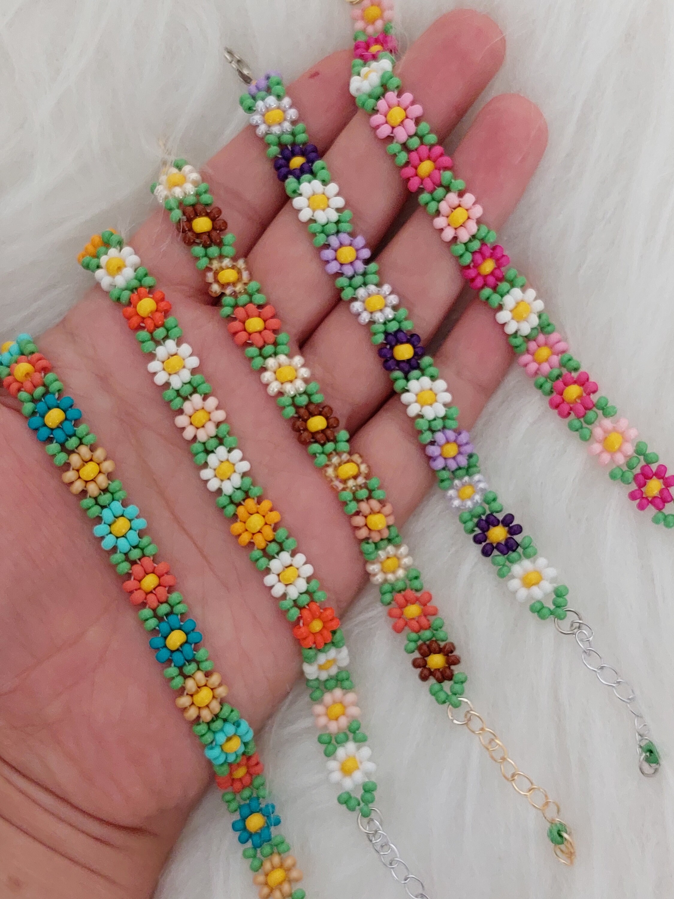 Handmade Daisy Chain Bracelets Big Size Daisy Flower - Etsy
