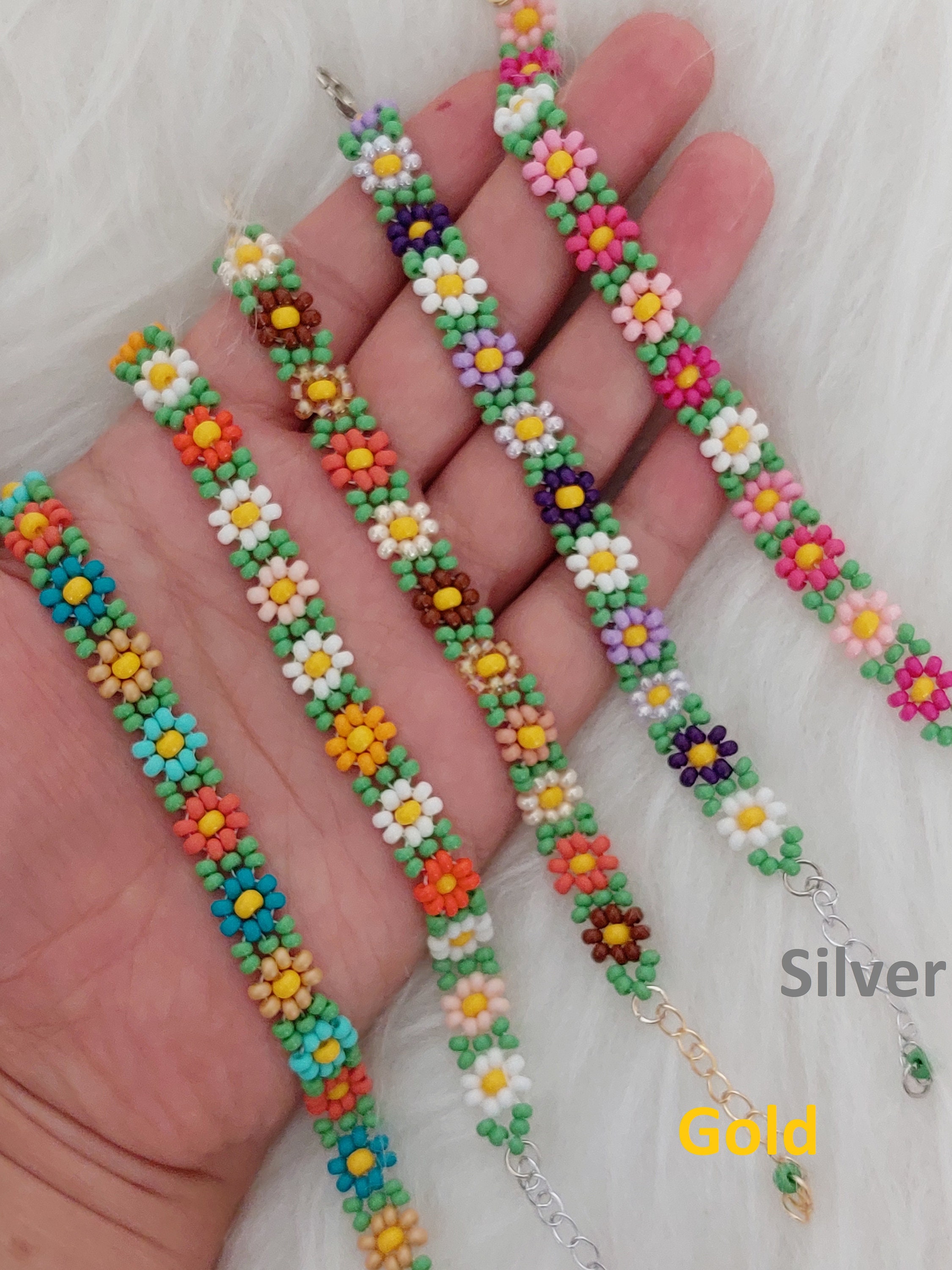 Handmade Daisy Chain Bracelets Big Size Daisy Flower - Etsy