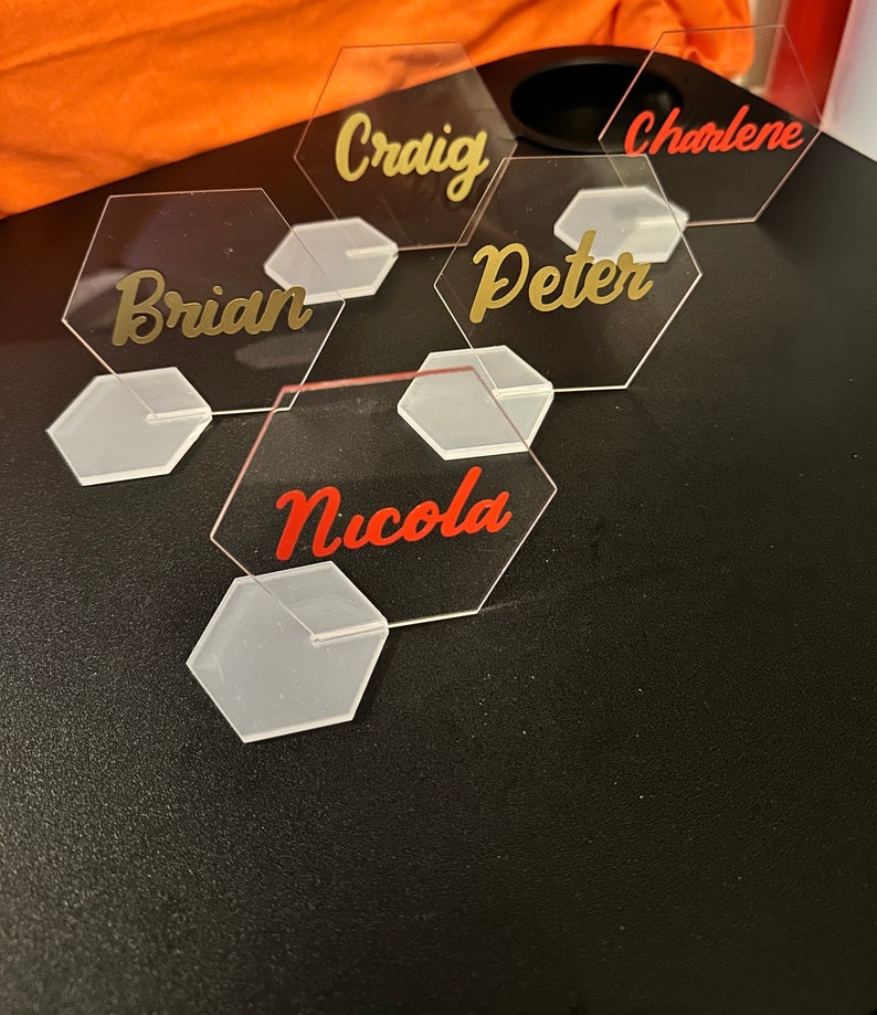 Acrylic Table Names/numbers - Etsy