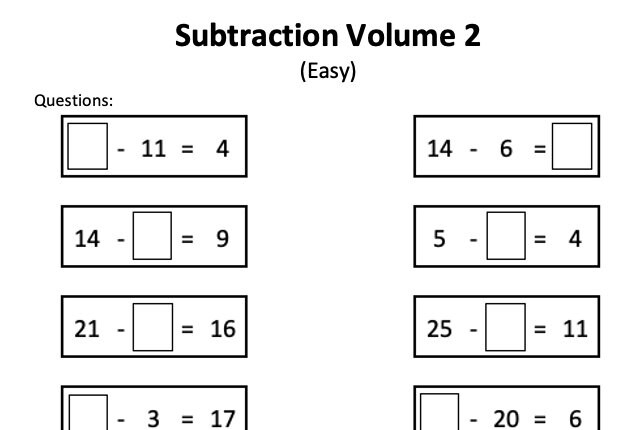Easy Maths Questions COMBO vol 2 With Answers - Etsy