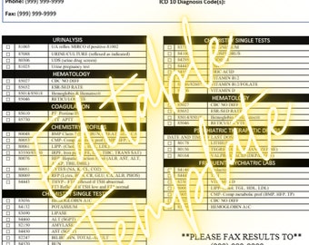 Phlebotomy Lab Tube Color-order of Draw Order Guide Color Download - Etsy