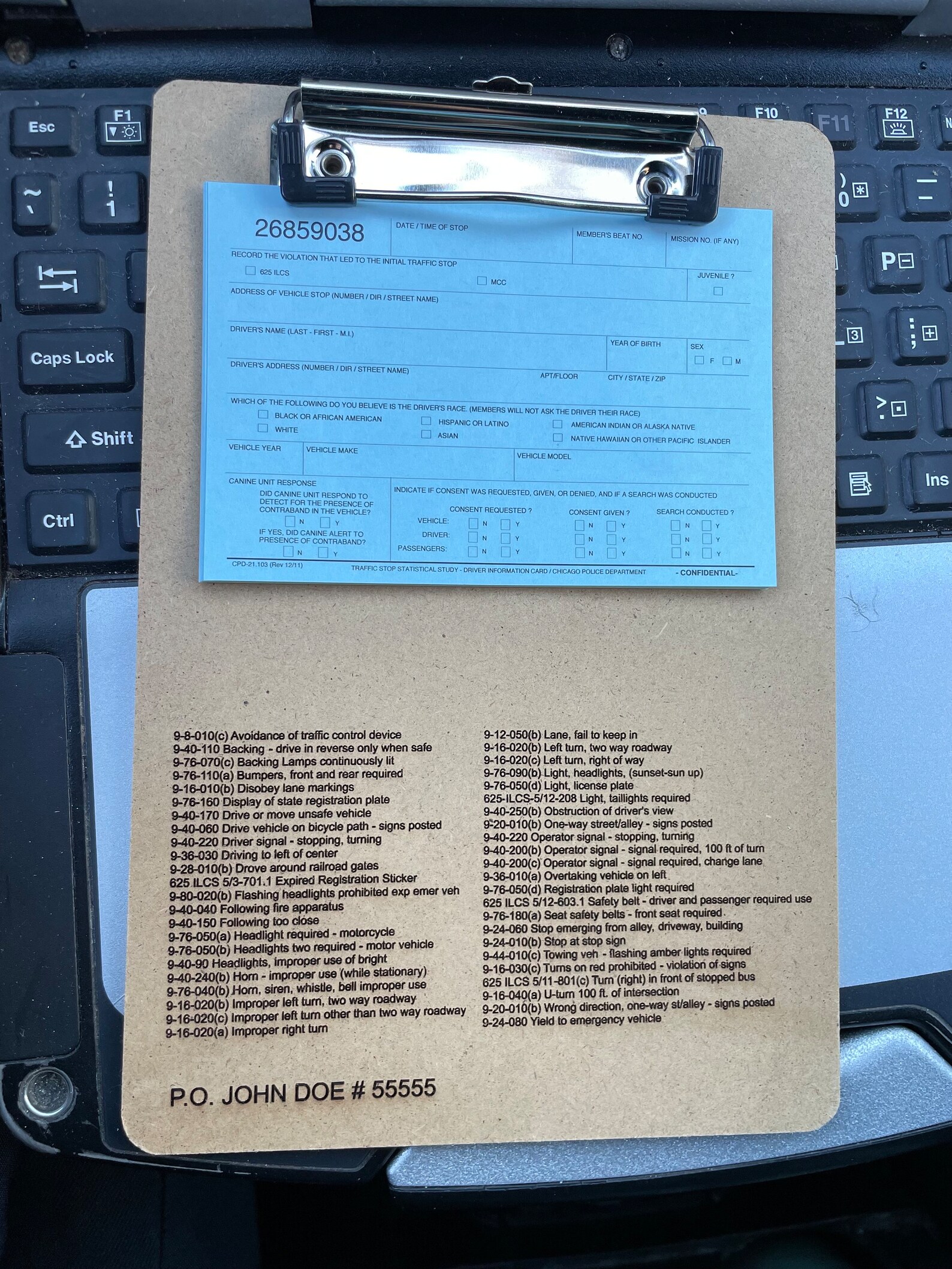 CPD TSS Blue Cards Clipboard - Etsy