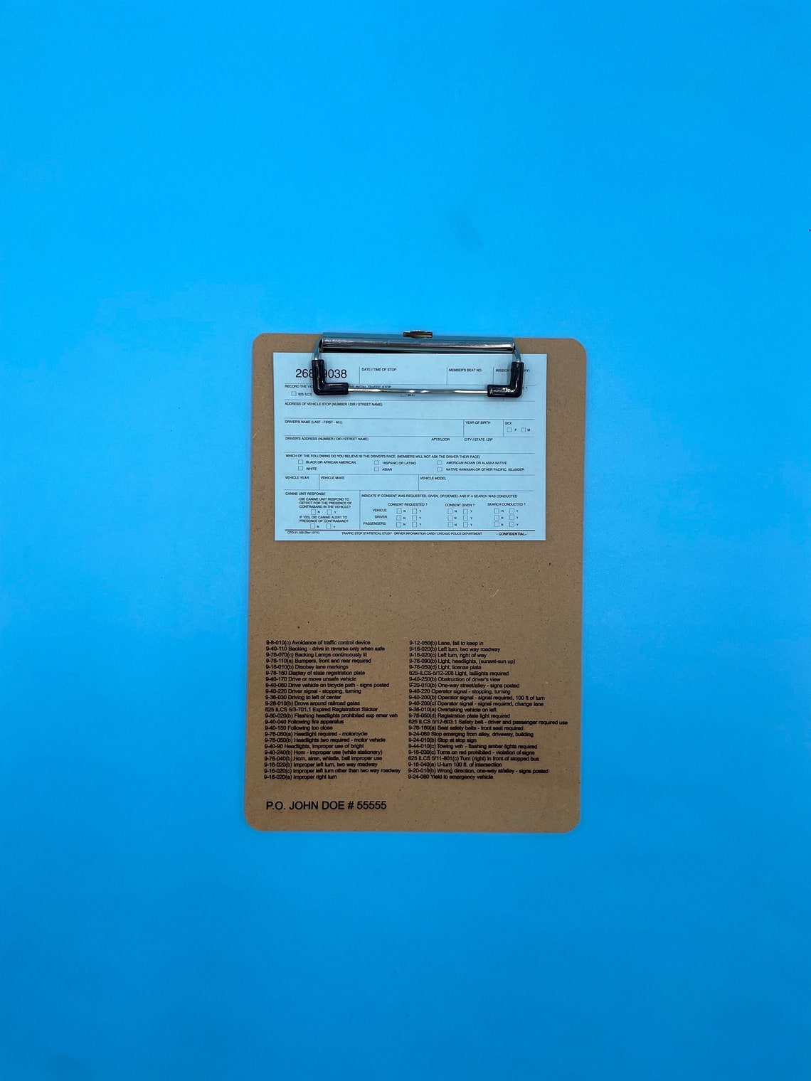 CPD TSS Blue Cards Clipboard - Etsy
