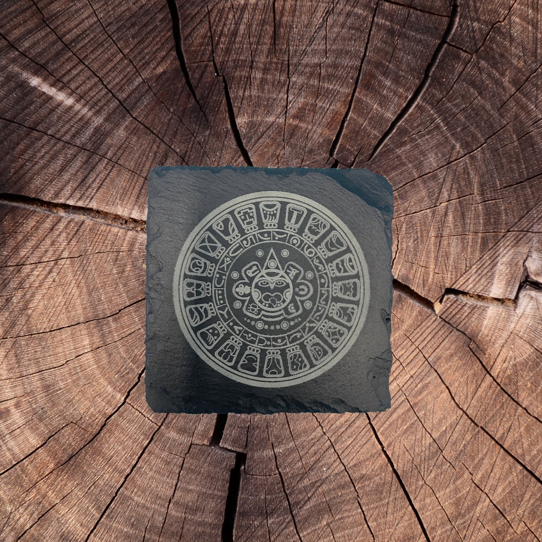 Maya Calendar Slate Coasters - Etsy