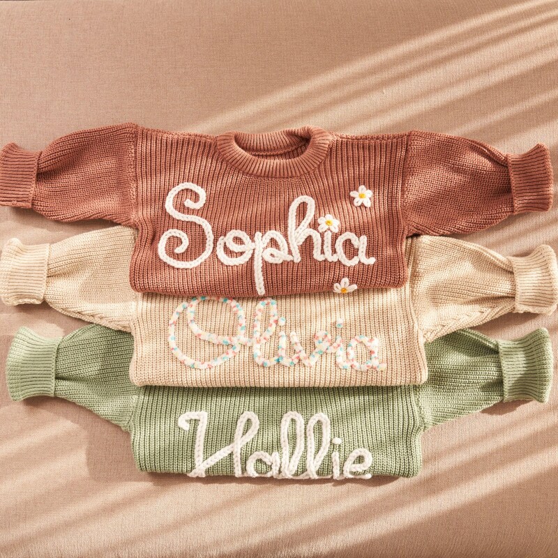 Personalized Toddler Name Sweaters - Etsy