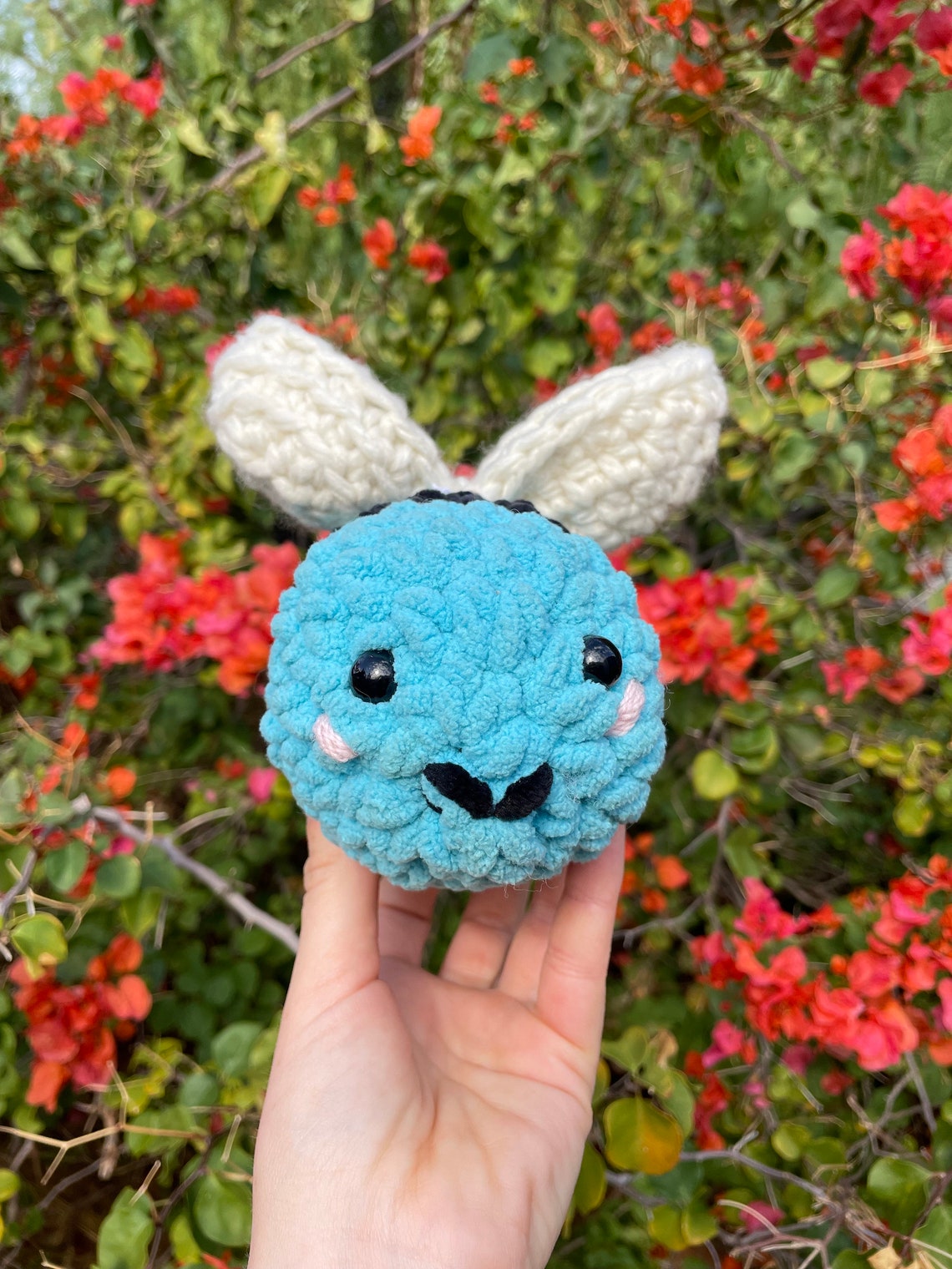 Blue Chunky Crochet Bumblebee Bee - Etsy