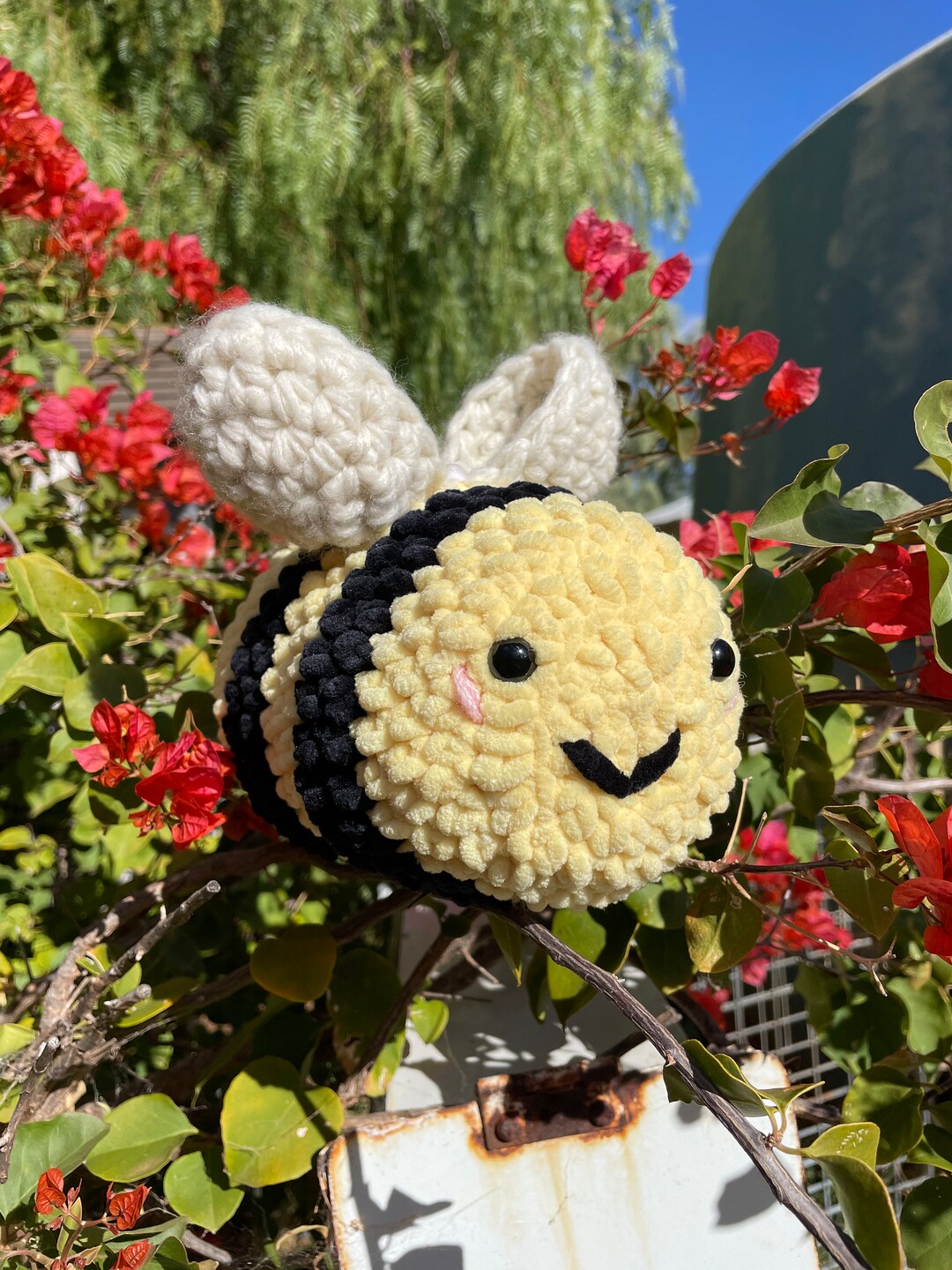 Chunky Crochet Bumblebee Bee - Etsy