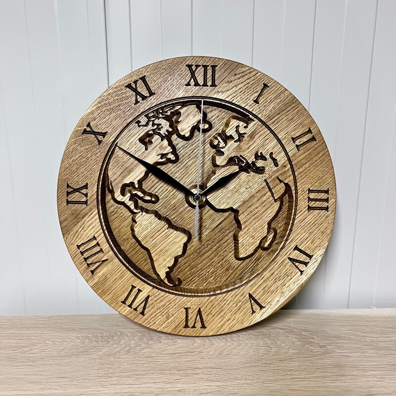 Map Wall Clock - Etsy