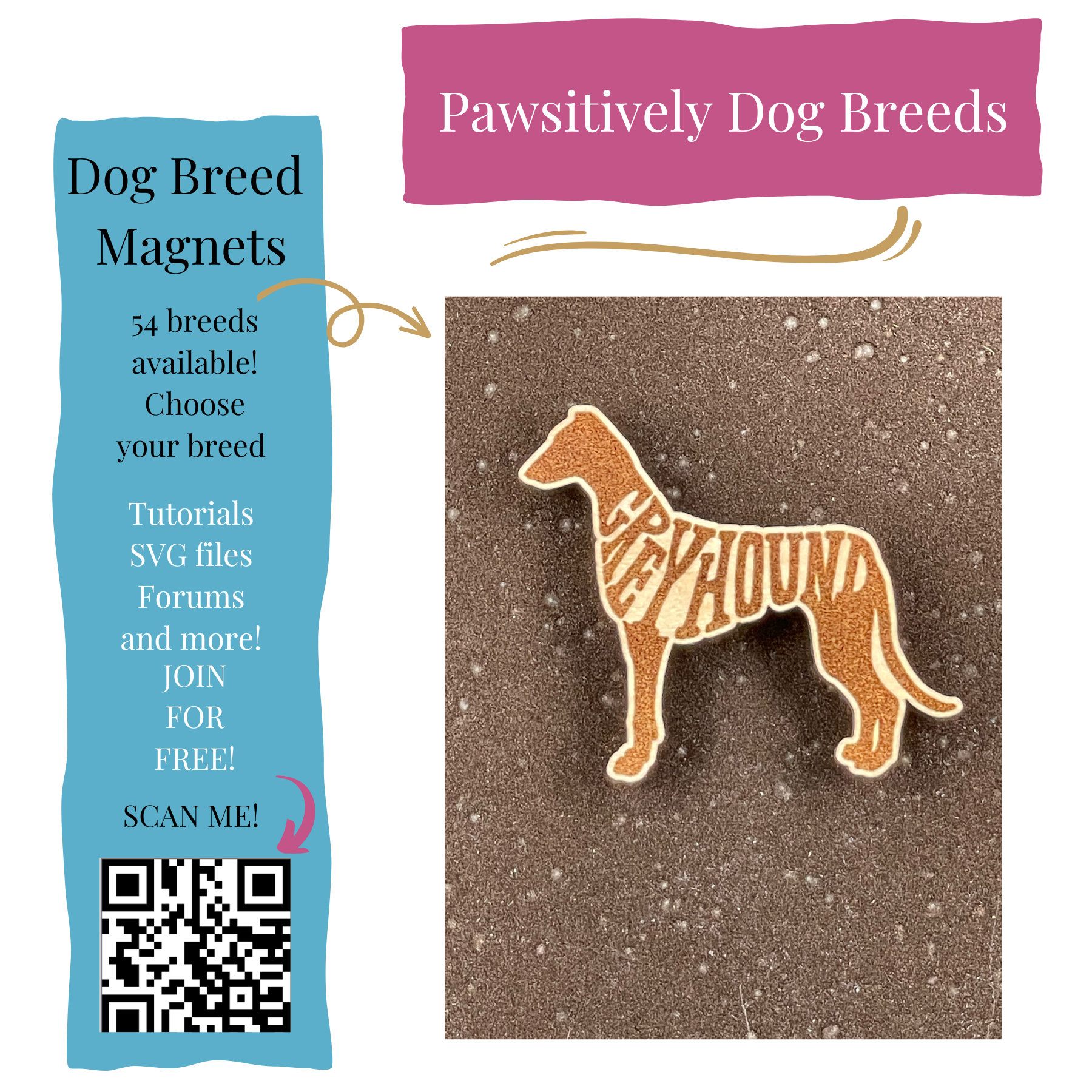 Dog Breed Magnets 54 Breeds Dog Magnets Gift - Etsy