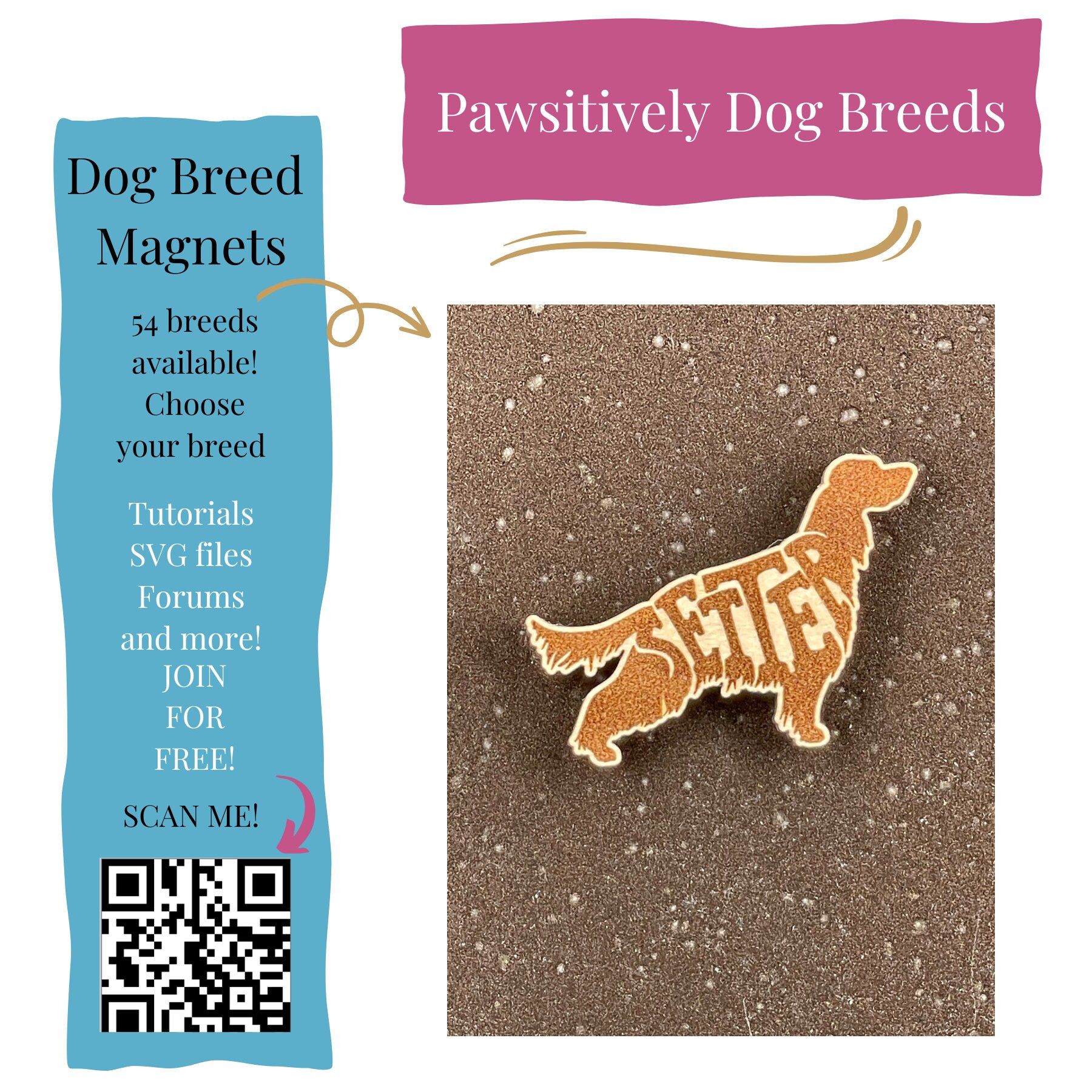 Dog Breed Magnets 54 Breeds Dog Magnets Gift - Etsy