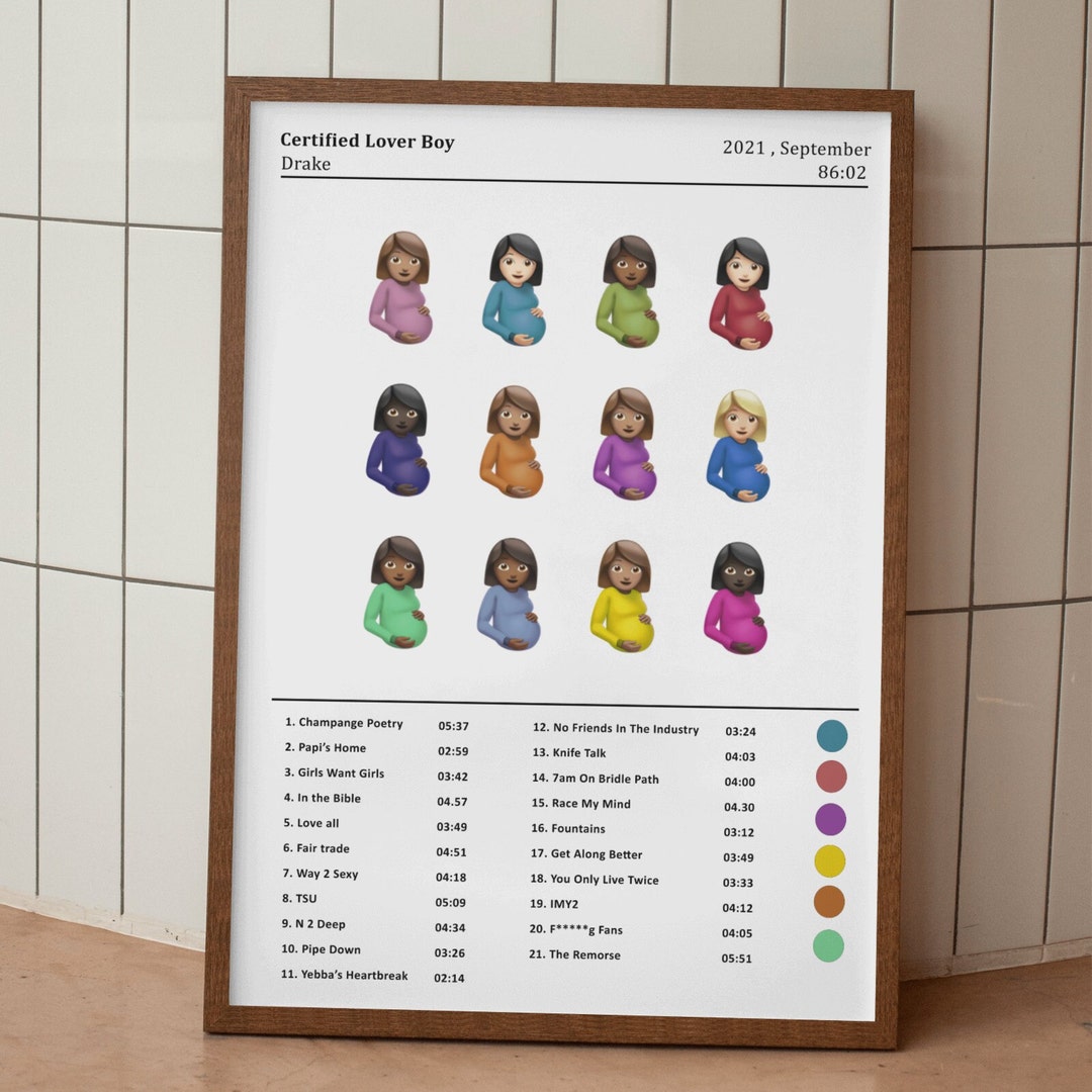 DRAKE CLB, Certified Lover Boy Album Poster, Room Decor, Gift for Fans ...