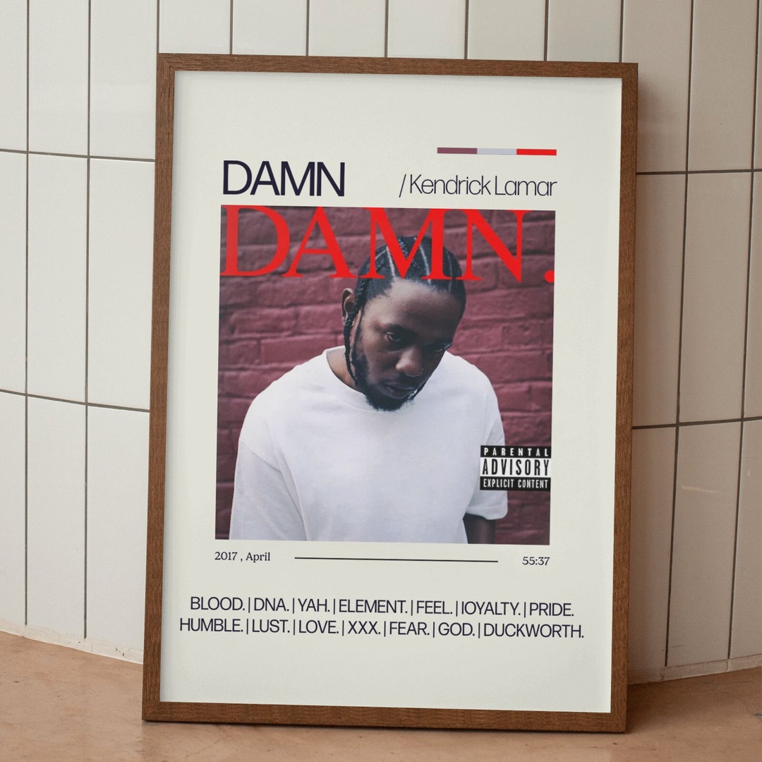Kendrick Lamar DAMN Poster, Room Decor, Wall Art, Gift - Etsy