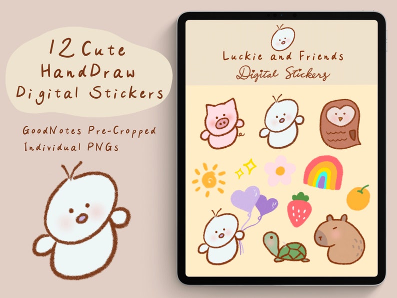 Cute Digital Stickers / Goodnotes Stickers /digital Planner Stickers - Etsy