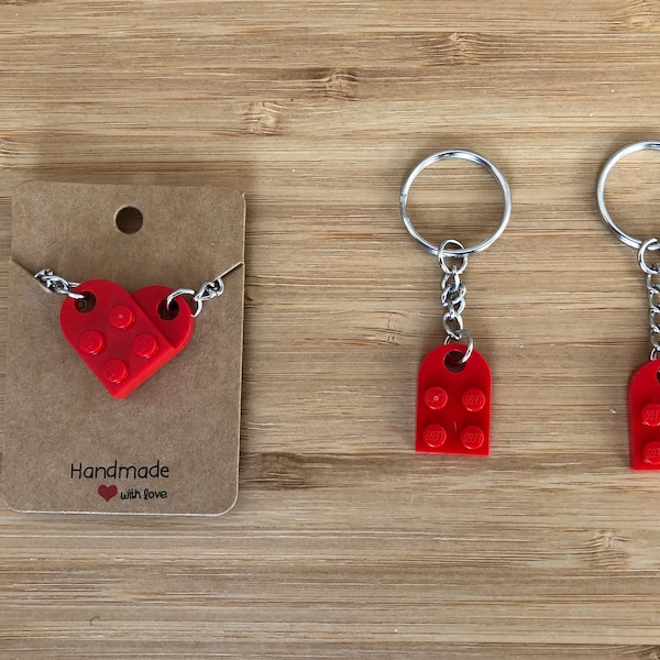 Lego® Heart Keychain - Etsy UK