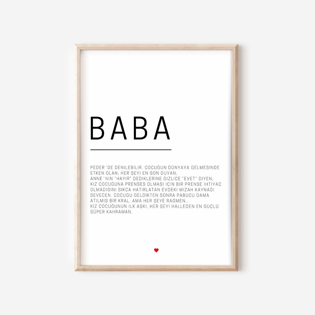 Funny Baba Gifts Turkish, Baba Komik Lugat, Bayram Hediyesi, All ...