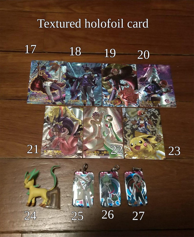 Custom Textured Holofoil Pokemon Trainer Cards and Identity V - Etsy