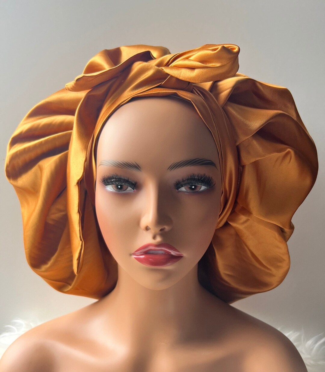 Satin Tie Band Bonnets. Handmade Double Lined Night Sleep - Etsy