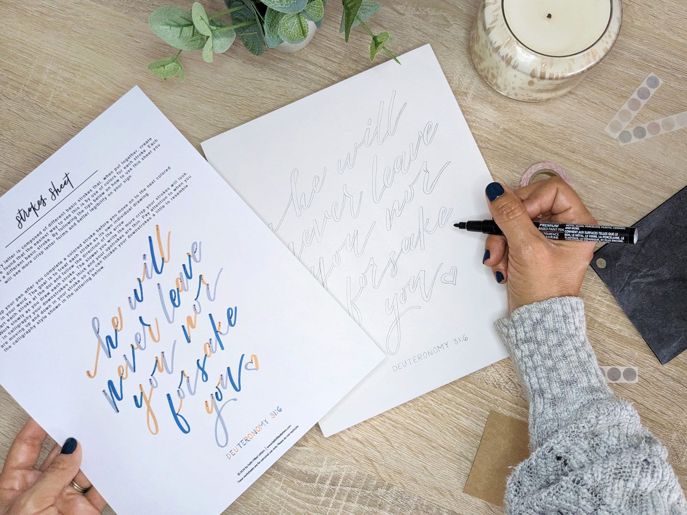 Letter the Word Sign Making Kit, Lettering Kit, Scripture Lettering Kit ...