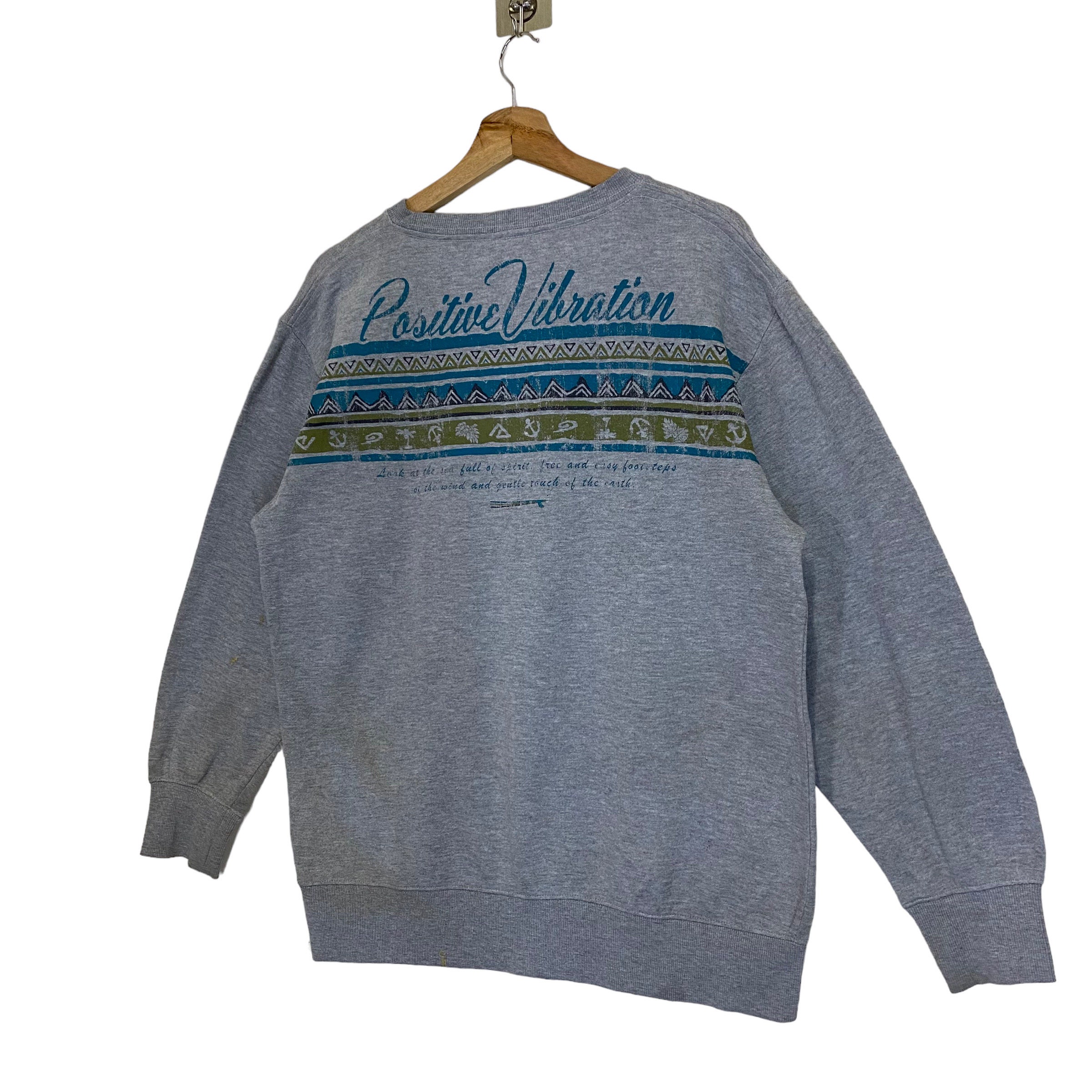 RARE Vintage 90s Piko Surf Hawaiian Longboard Wear Crewneck Sweatshirt ...