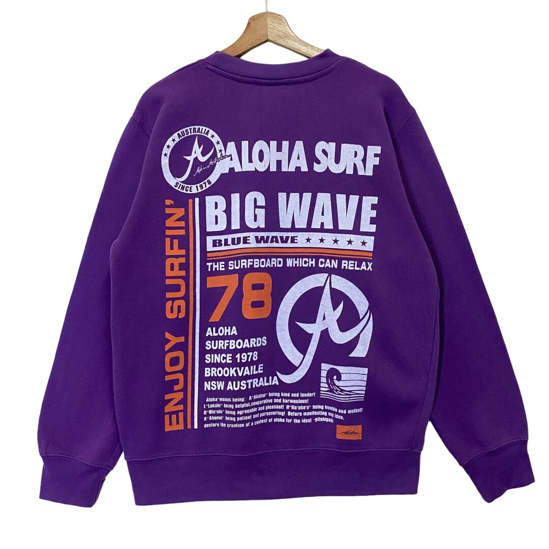 Vintage 90s Aloha Surf Australia Crewneck Sweatshirt Aloha Surf Sweater ...