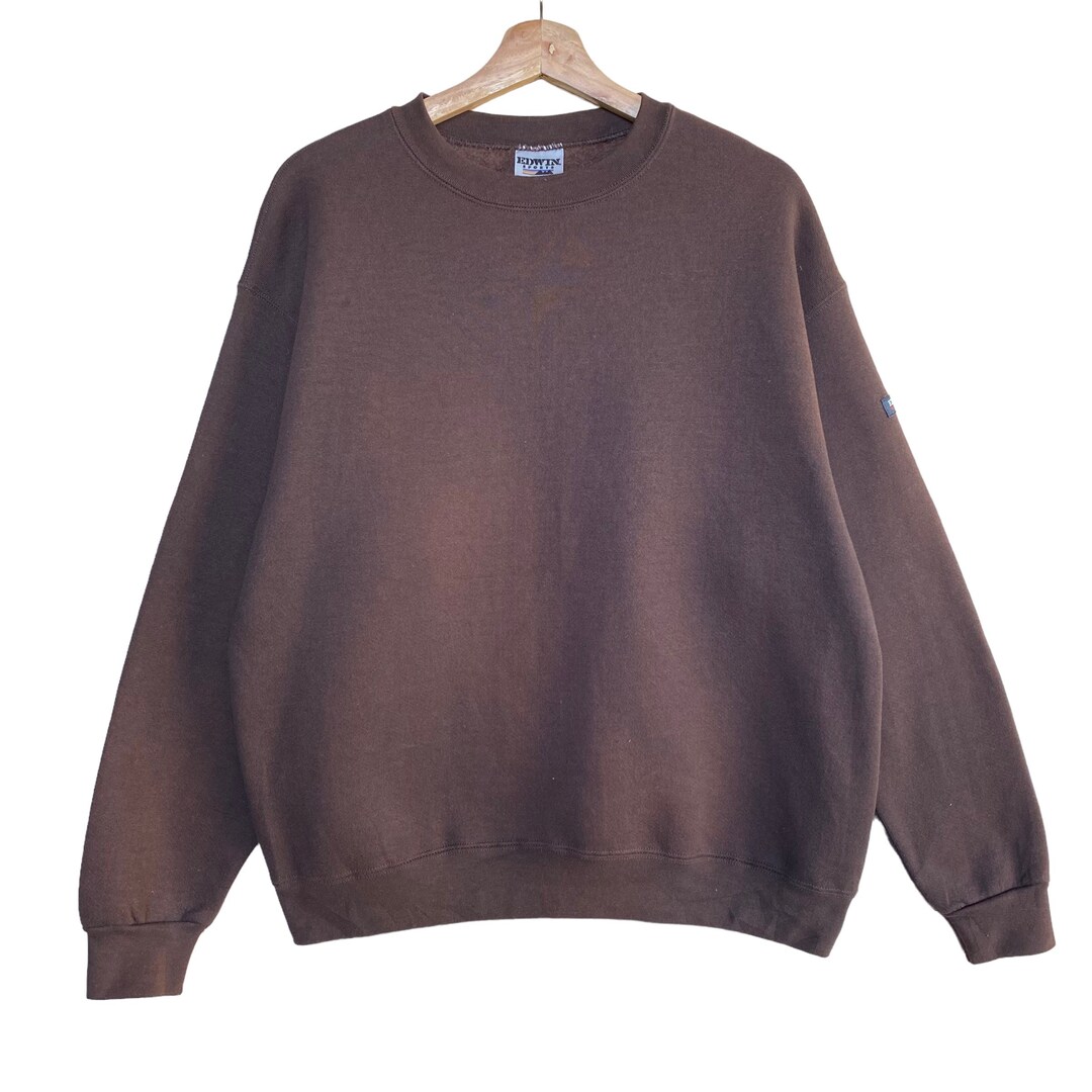 RARE!! Vintage 90’s Edwin Plain Made in Usa Crewneck Sweatshirt Edwin ...