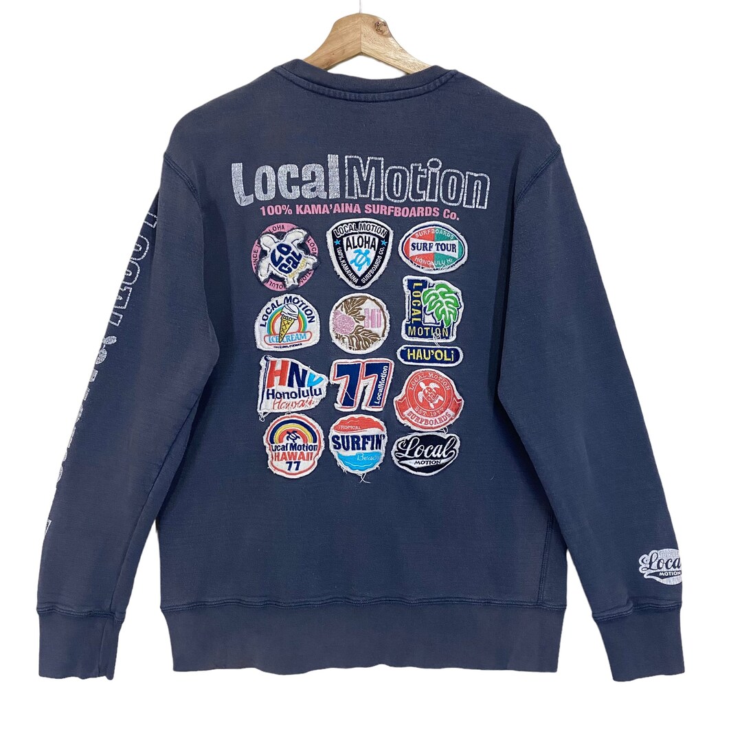 SURF Vintage Local Motion Big Logo Sweatshirts Local Motion - Etsy