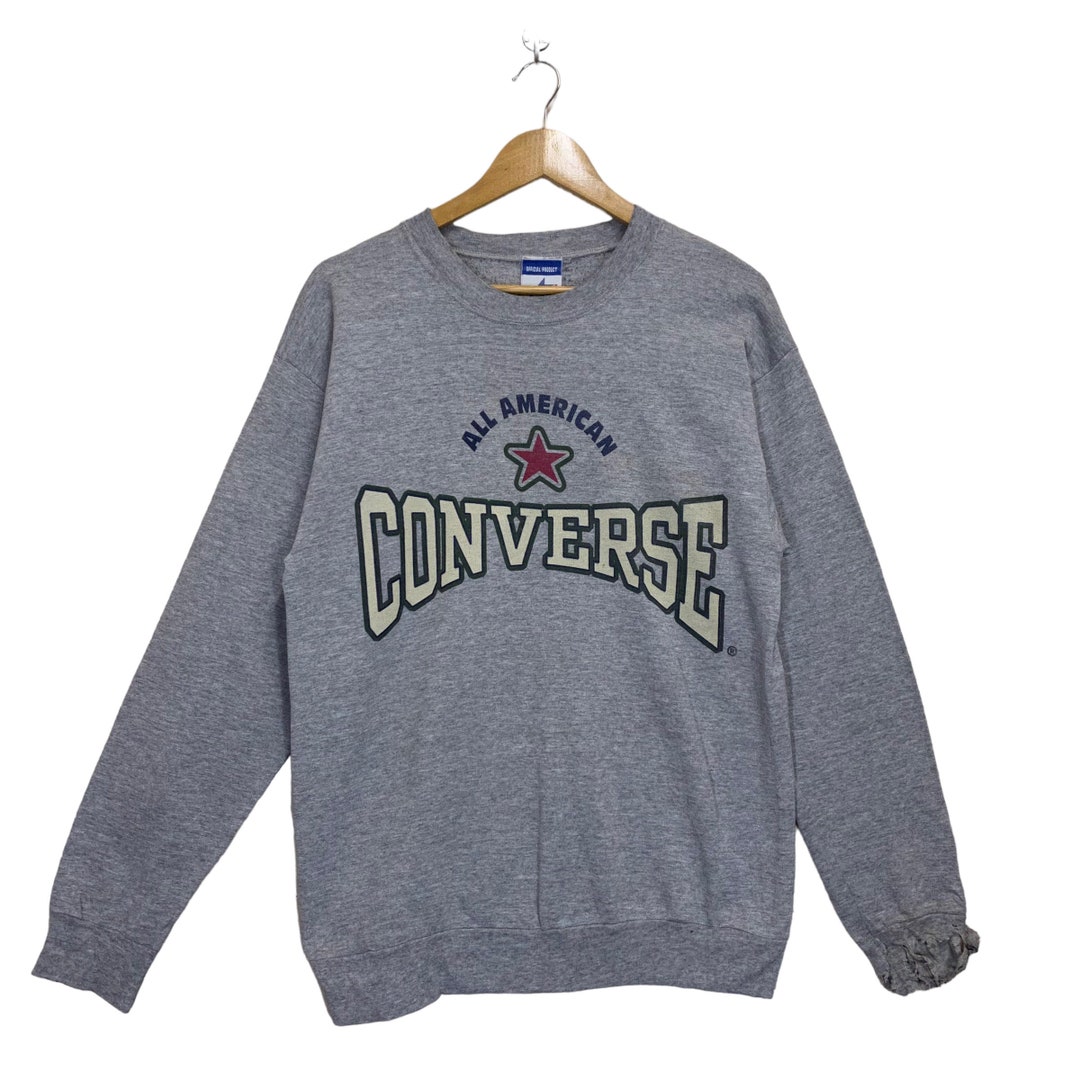 RARE!! Vintage 90s Converse Crewneck Sweatshirt Converse Sweater ...