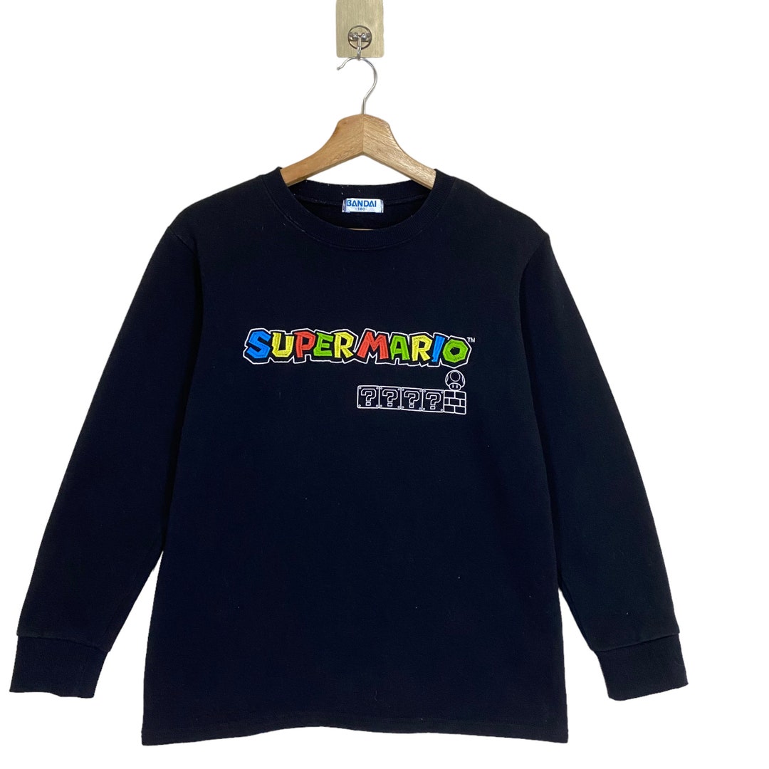 RARE Super Mario Sweatshirt Super Mario Sweater Super Mario Big Logo ...