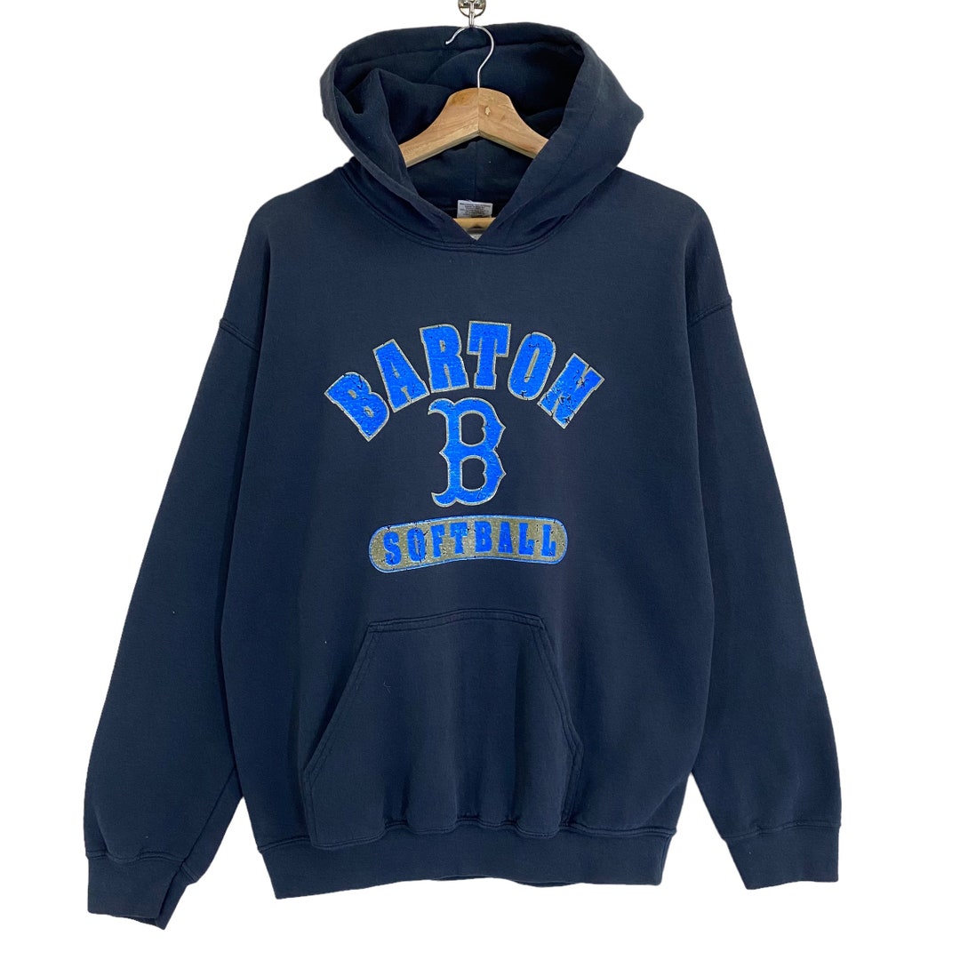 RARE!! Vintage Barton College Softball Pullover Hoodies Barton Softball ...