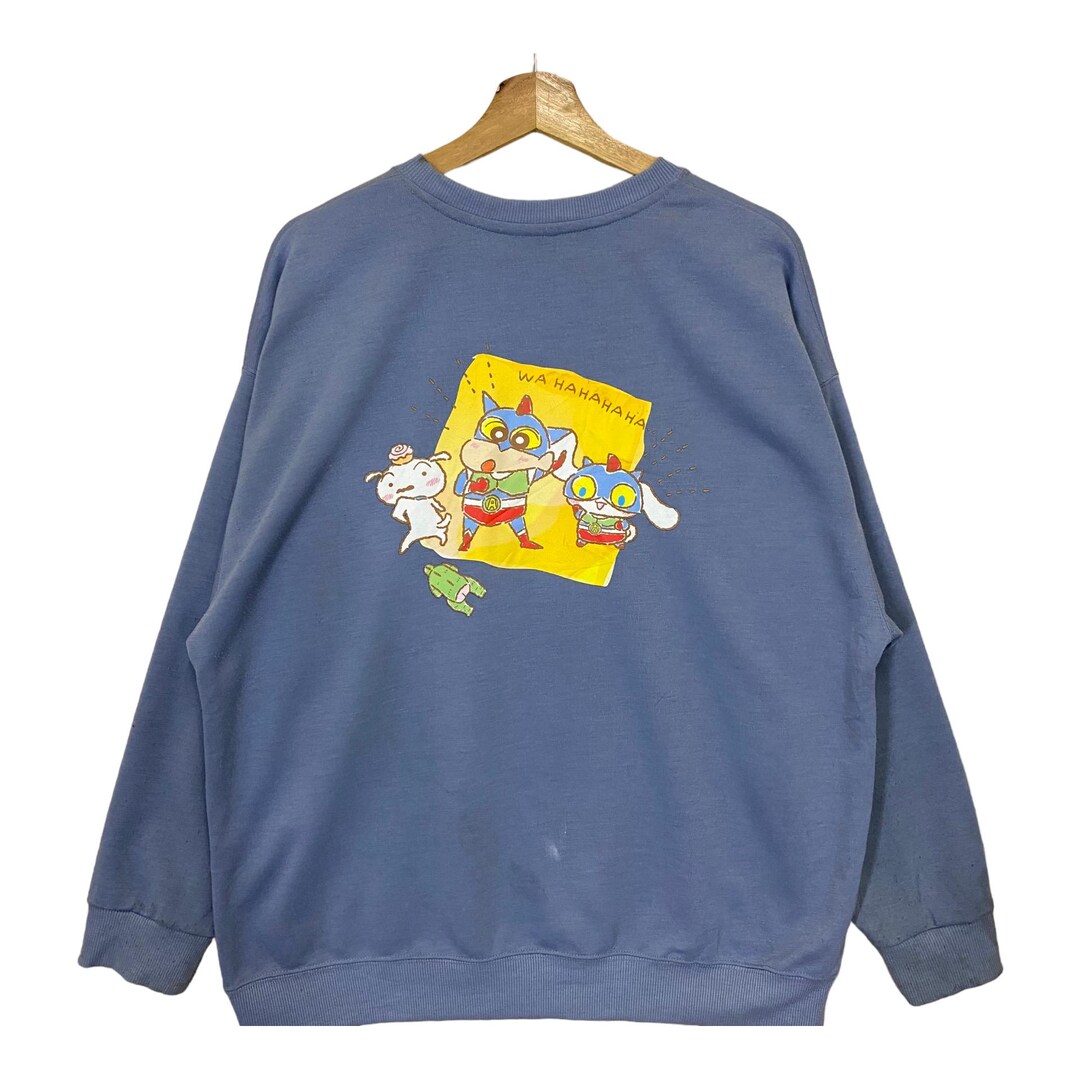 Vintage Crayon Shinchan Big Logo Crewneck Sweatshirt Crayon Shinchan ...