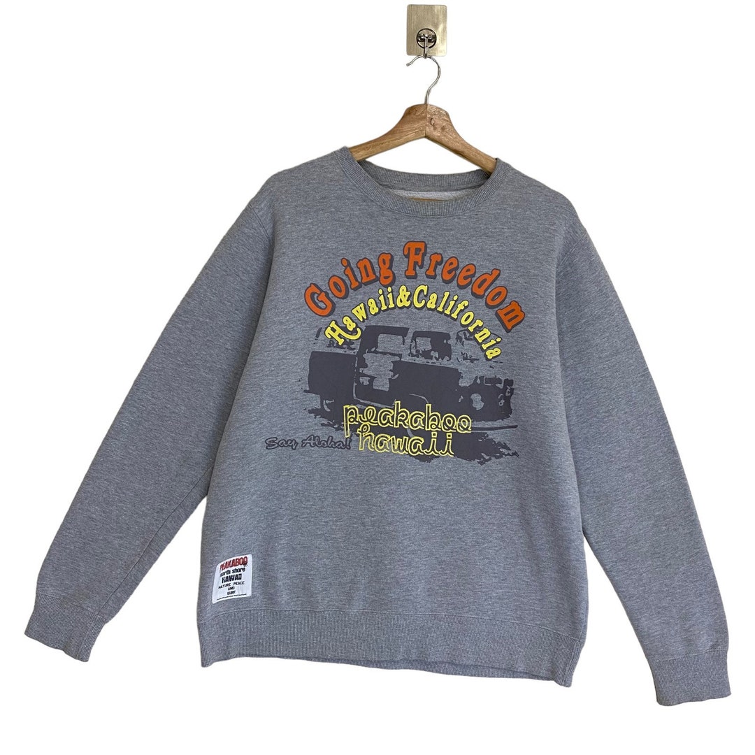 Vintage Peakaboo Hawaii Big Logo Crewneck Sweatshirt Peakaboo Hawaii ...