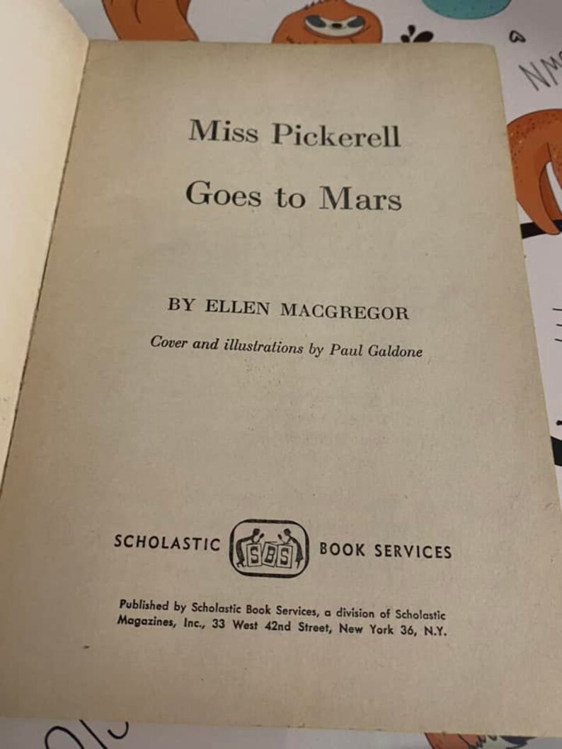 Miss Pickerell Goes to Mars by Ellen Macgregor Tx 101 1961 - Etsy