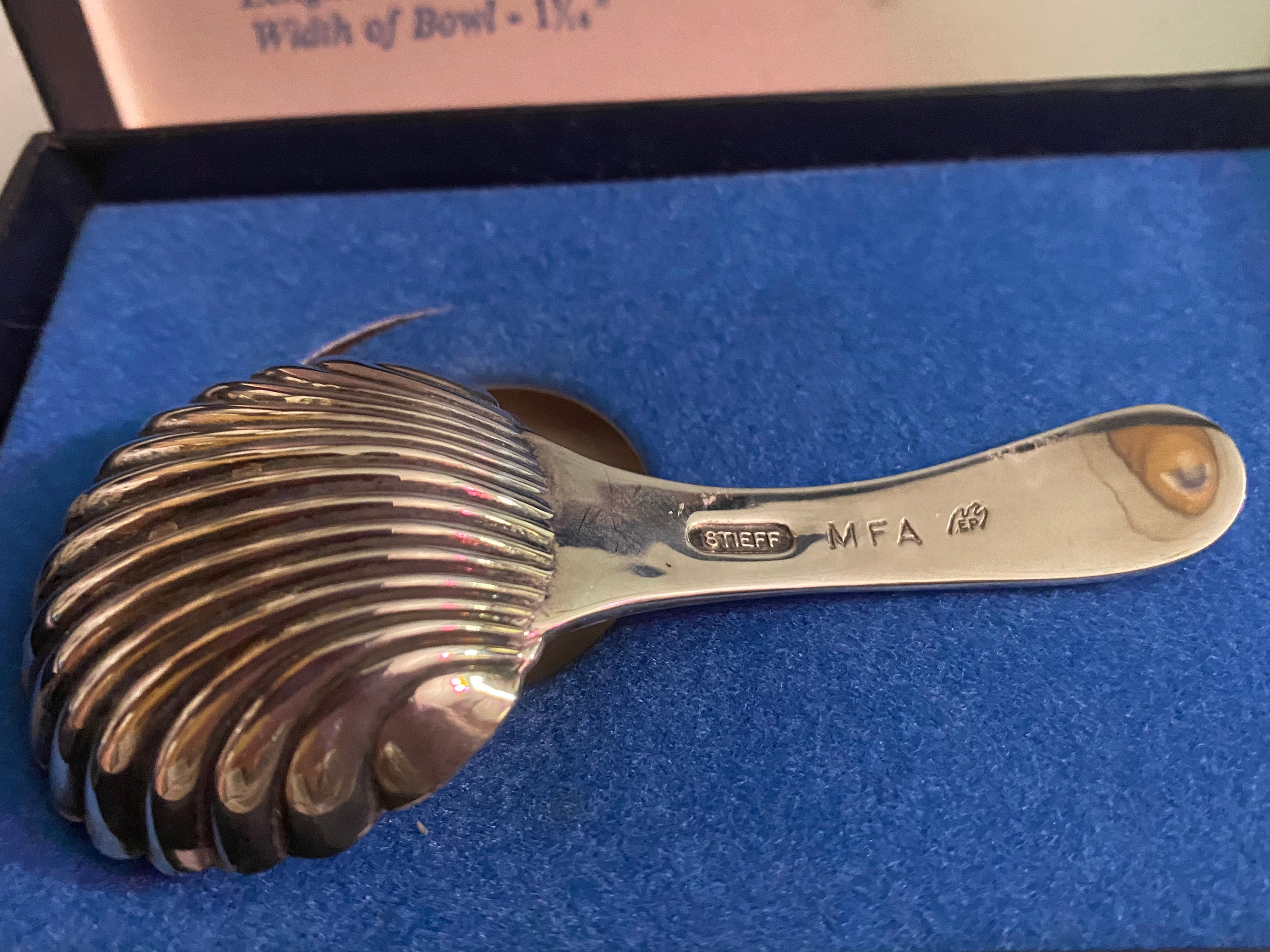 Stieff Silver Plated Shell Caddy Spoon Hester Bateman 1785 Museum of ...