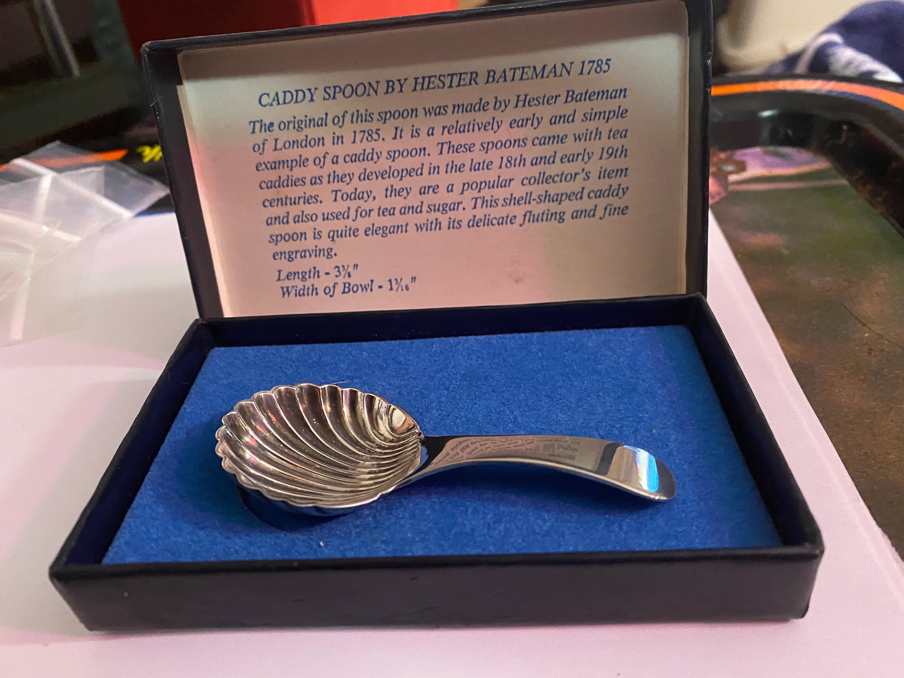 Stieff Silver Plated Shell Caddy Spoon Hester Bateman 1785 Museum of ...