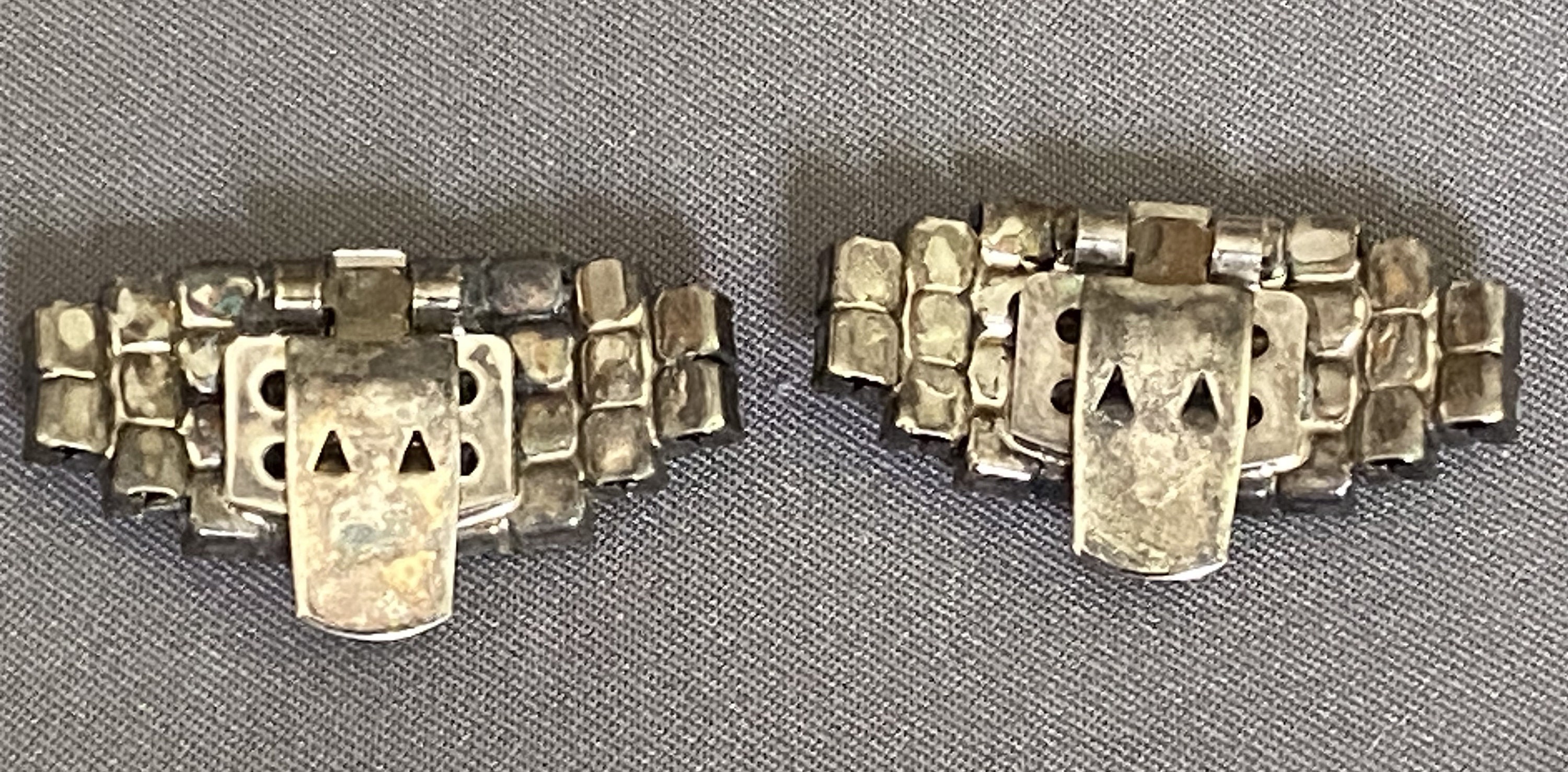 Antique Rhinestone Fur Clips PAIR Art Deco Period 1930s - Etsy