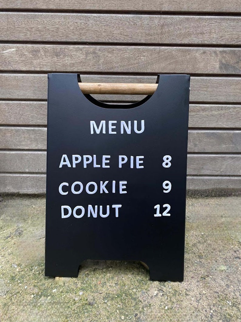 Magnetic Letter Sidewalk Sign Custom Metal A-frame Sign Design Walkway ...