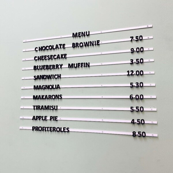 Magnetic Menu Board - Etsy